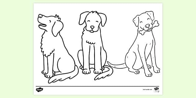 FREE! - Free Printable Dog Colouring Page | Colouring Sheets