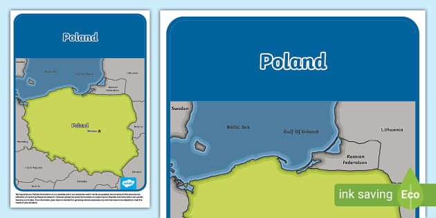 KS1 Poland Map (l'insegnante ha fatto) - Twinkl