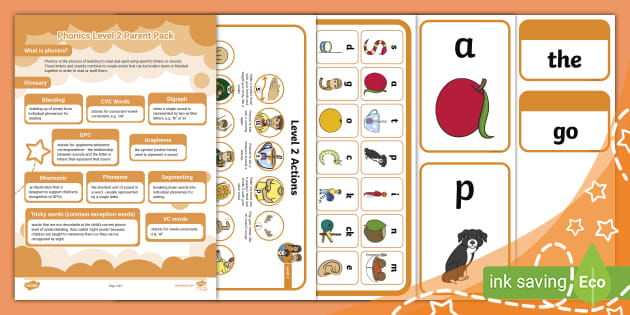 Phonics Phase 2/Level 2 Parent Pack (teacher made) - Twinkl
