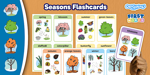 Originals First Words Flashcards: Seasons