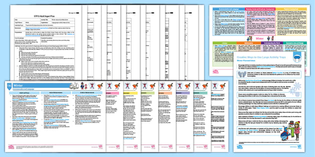 EYFS Ages 3-4 Winter-Themed Bumper Planning Pack - Twinkl