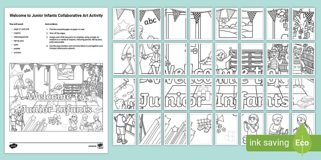 Welcome to Junior Infants (Collaborative Art Display)