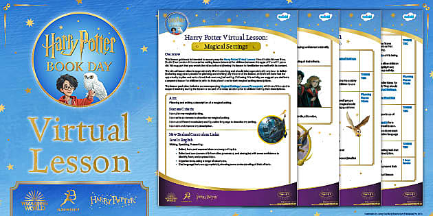 Harry Potter Virtual Lesson: Magical Settings NZ Lesson Guidance