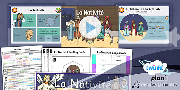 Nativity in French - Festivals Christmas Lesson Pack