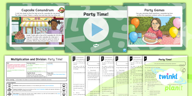 Planit Maths Y5 Multiplication And Division Lesson Pack Problem Solving Equals