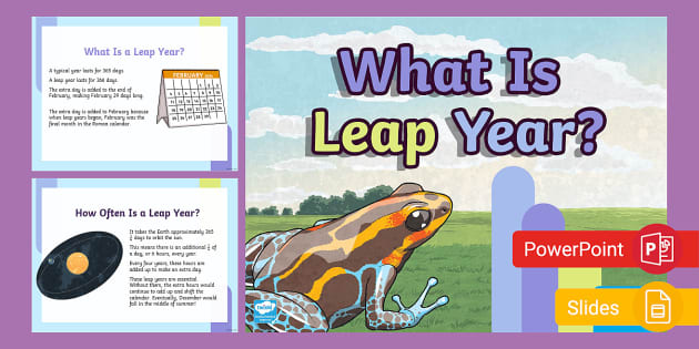 What Is Leap Year? PowerPoint & Google Slides for 6th-8th Grade
