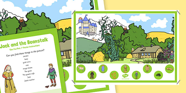 Jack and The Beanstalk Can You Find...? Poster and Prompt Card Pack