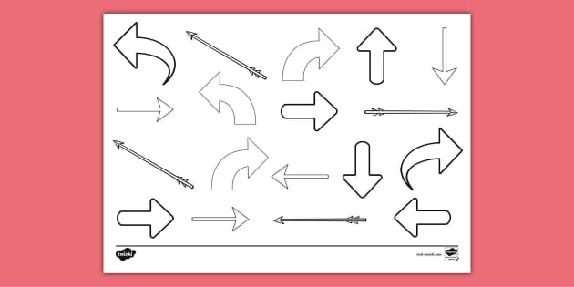 Arrow Doodle Colouring Page (teacher made) - Twinkl