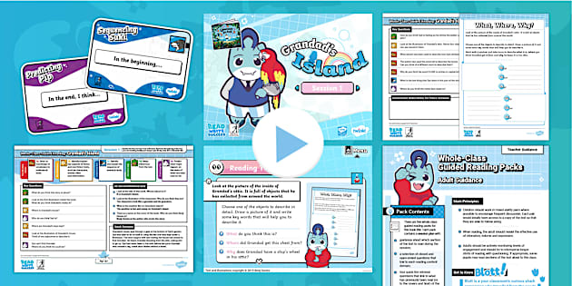 FREE! - Grandad's Island Whole-Class Guided Reading Pack 1 [Year 2]