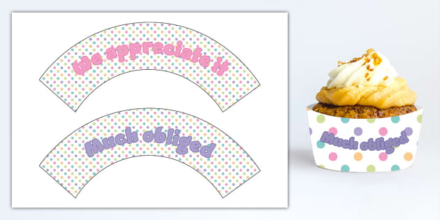 Thank You Cupcake Wrappers | Twinkl Party (teacher made) Thank You Cupcake Wrappers | Twinkl Party (teacher made)