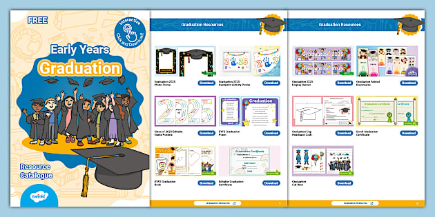 FREE Early Years Graduation Resource Catalogue - Twinkl