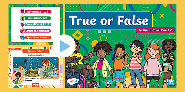 👉 EYFS Maths True or False PowerPoint: It's Me 1, 2, 3!