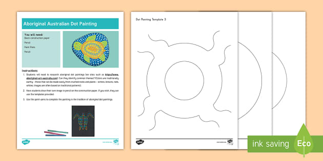 Aboriginal Dot Painting Activity - indigenous peoples day, native americans