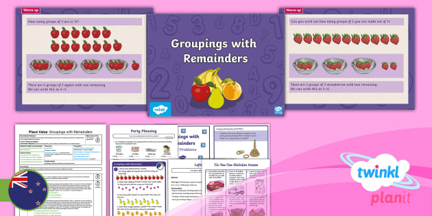 Level 3 Place Value: Groupings with Remainders Lesson 1