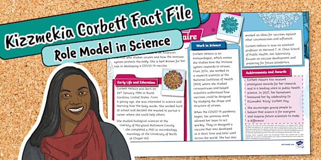 Dr Kizzmekia Corbett Fact File - KS2 - Twinkl