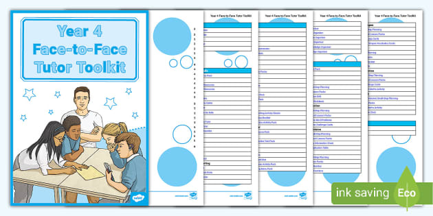 Year 4 Face-to-Face Tutor Toolkit (teacher made) - Twinkl
