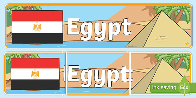 Egypt Display Banner (professor feito) - Twinkl