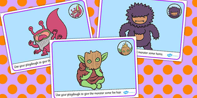 FREE! - Monster Playdough Mats (Teacher-Made) - Twinkl