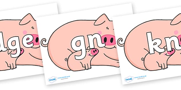 Silent Letters on Hullabaloo Pigs to Support Teaching on Farmyard ...