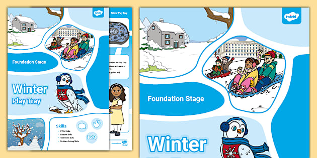 NI EYFS Foundation Stage Play Tray: Winter - Twinkl