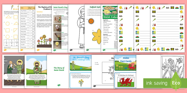 St. David's Day Activity Pack for Parents (teacher made)