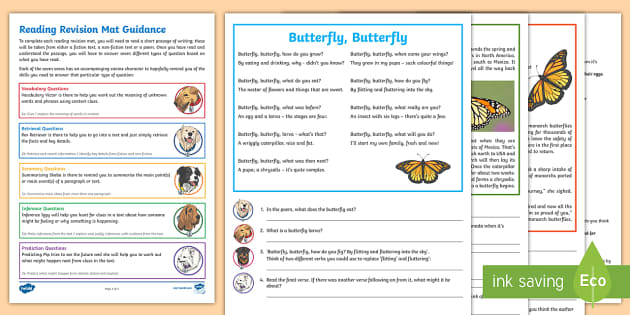 Year 4 English Worksheets | Reading Revision Activity Pack 1