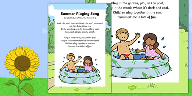 Summer Playing Song (teacher made)