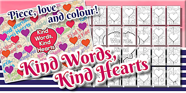 Kind Words, Kind Hearts Collaborative Colouring Mural