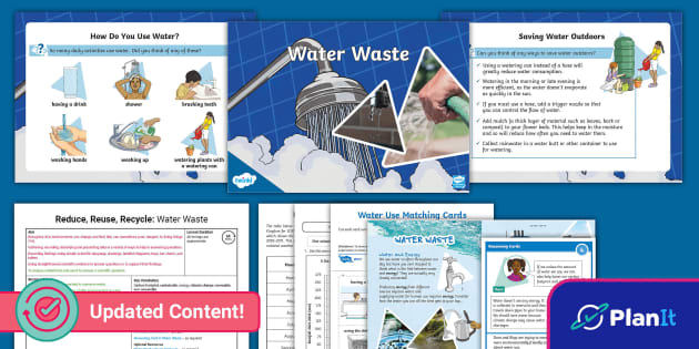 Science: Reduce, Reuse, Recycle: Water Waste LKS2 Lesson 4