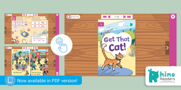 Level 3a Decodable Readers: Get That Cat! (teacher made)