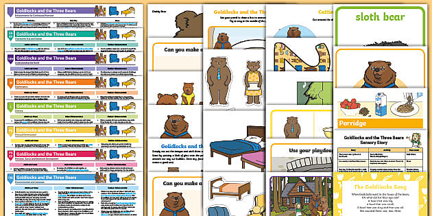 EYFS Goldilocks and the Three Bears Planning and Continuous Provision Pack