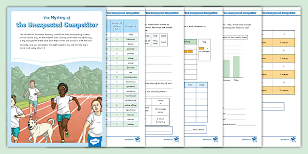 👉 Y5 The Mystery of the Unexpected Competitor Maths Mystery