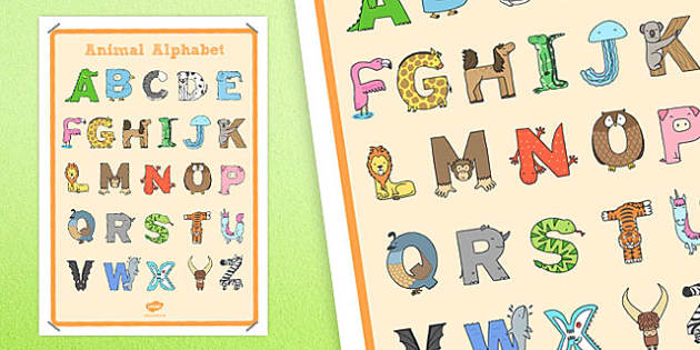 Animal Alphabet Large Display Poster (nauczyciel wykonał) Animal Alphabet Large Display Poster (nauczyciel wykonał)