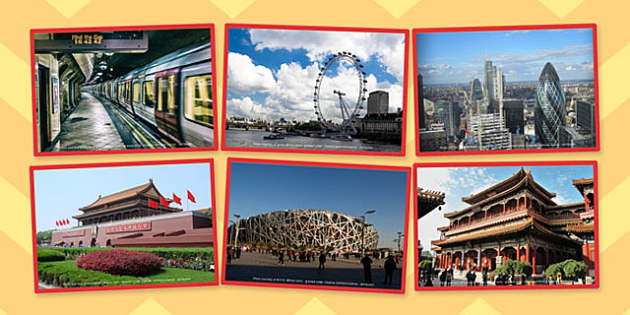 London or Beijing Sorting Cards
