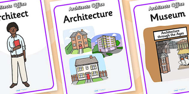 Architects Office Role Play Poster (teacher made) - Twinkl