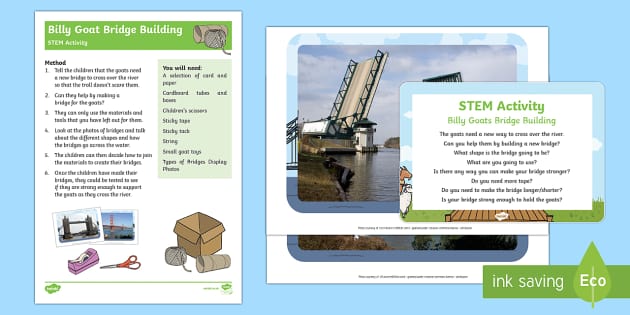 Billy Goats Activity on Bridge Building STEM | Resource Pack
