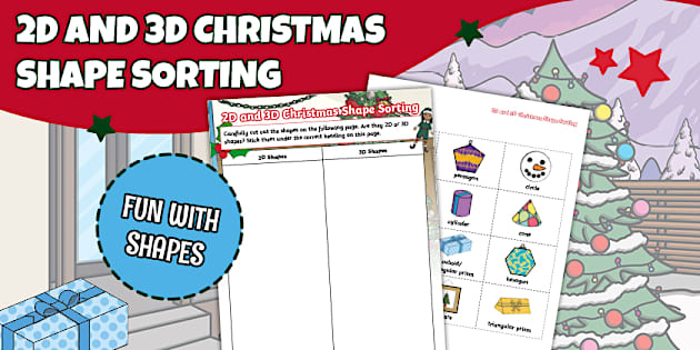 christmas shape sorting
