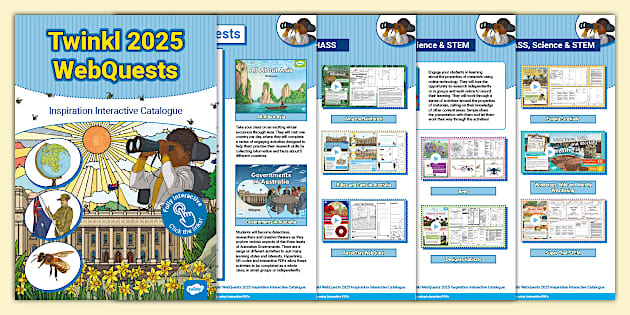 Twinkl WebQuests 2025 Inspiration Interactive Catalogue