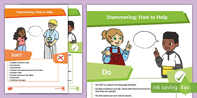 Stammering: How to Help (teacher made)