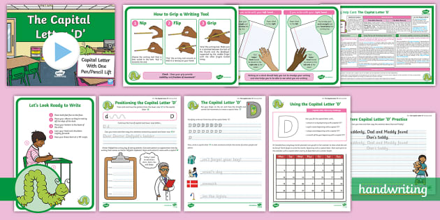 The Cursive Capital D | Handwriting Resources