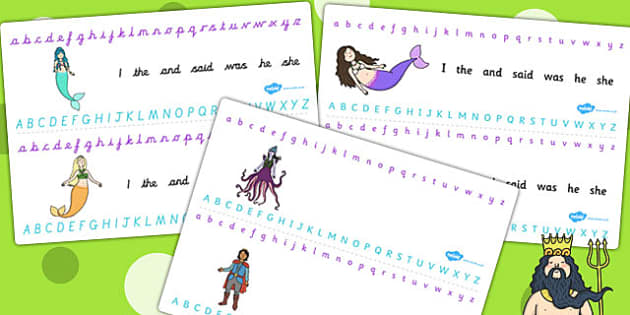 The Little Mermaid Alphabet Strips (teacher made) - Twinkl