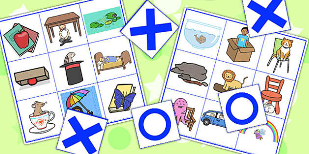 In On And Under Noughts And Crosses Game (teacher made)