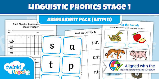Linguistic Phonics Stage 1 Assessment Pack (satpin)