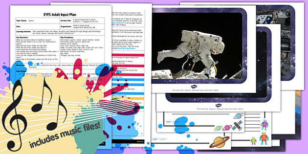 Space Adventure Music Lesson 1 Prepare Lift Off EYFS Adult Input