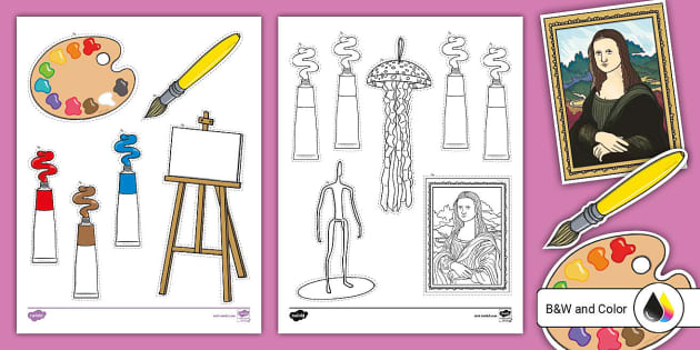 Art Museum Dramatic Play Cutouts (teacher made) - Twinkl