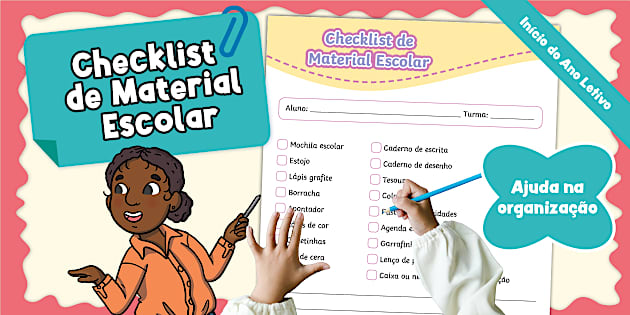 Checklist de Material Escolar – Início do Ano Letivo