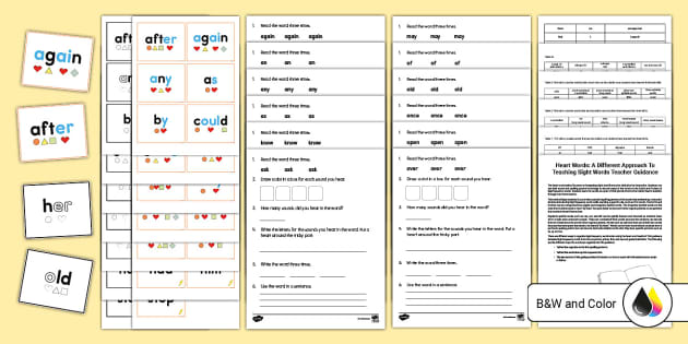 Heart Words First Grade Pack (creat de profesori) - Twinkl