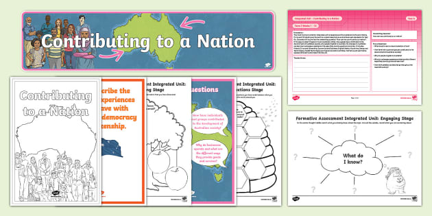 Contributing to a Nation Yr 6 IU Display Pack (teacher made)