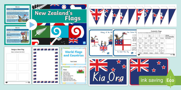 Aotearoa New Zealand Flag Resource Pack - Twinkl