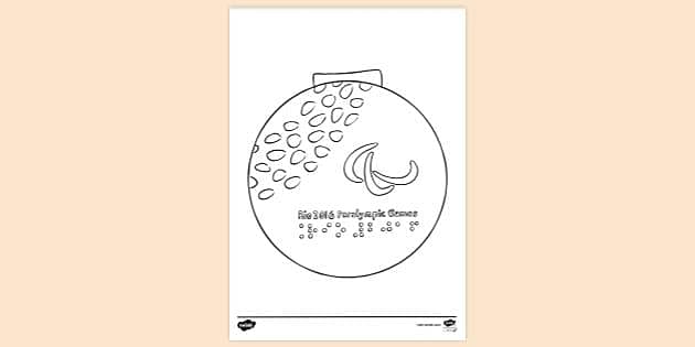 FREE! - Paralympic Medal Colouring | Colouring Sheets